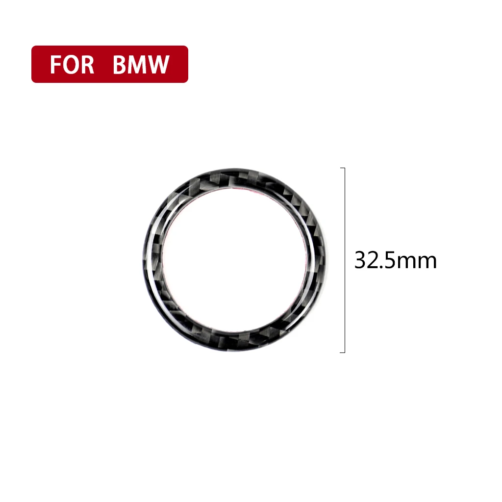 Carbon-Fiber-Engine-Push-Start-Button-Ring-for-BMW-E90-E92-E93-3-Series ...