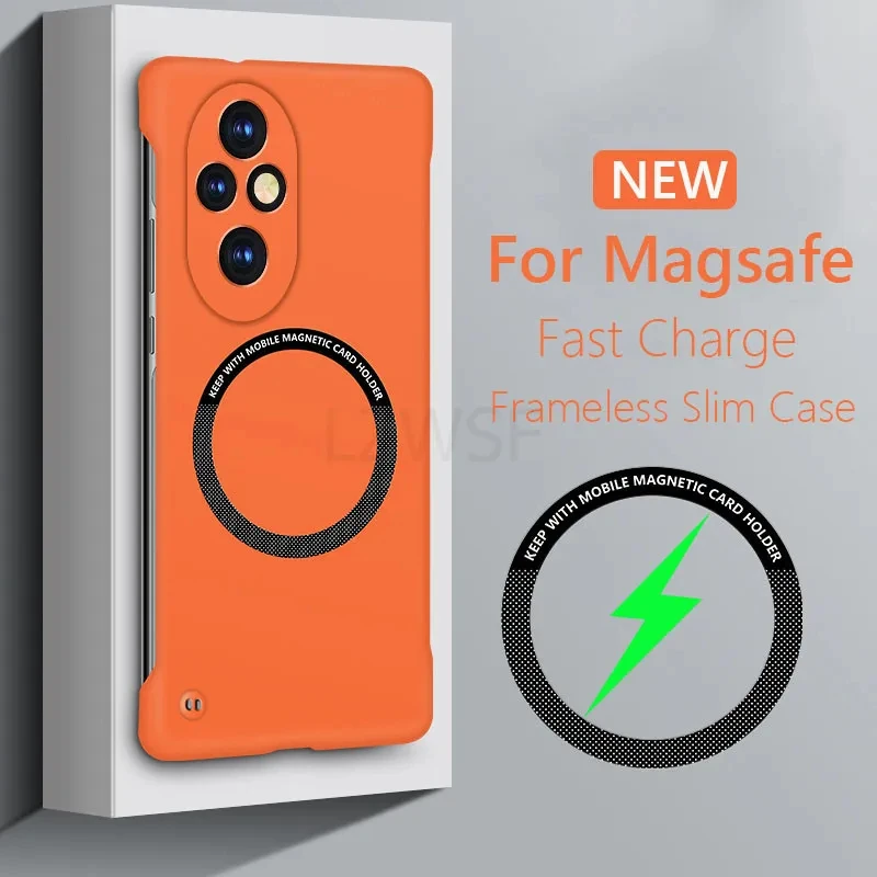 Case For Honor 200 Pro 200Pro Magsafe Slim Frameless PC Magnetic Hard ...