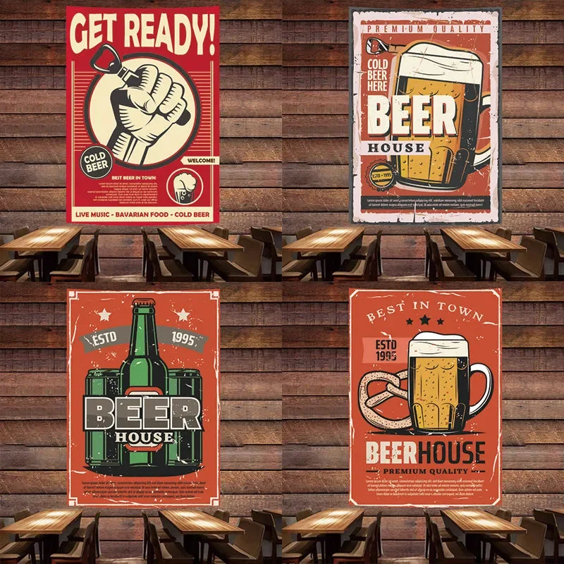 Drink-Beer-Art-Poster-Wall-Hanging-Flag-Canvas-Painting-Tapestry-Banner ...