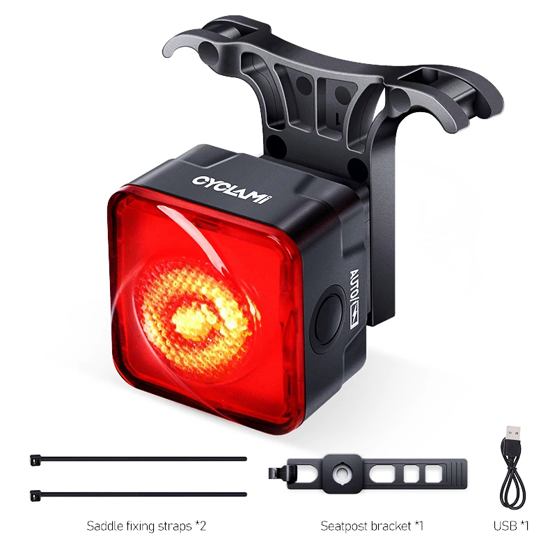 CYCLAMI-Bike-Smart-Sensor-Brake-Tail-Lights-MTB-Taillight-Rechargeable-Rear-Light-Bicycle-Bike ...
