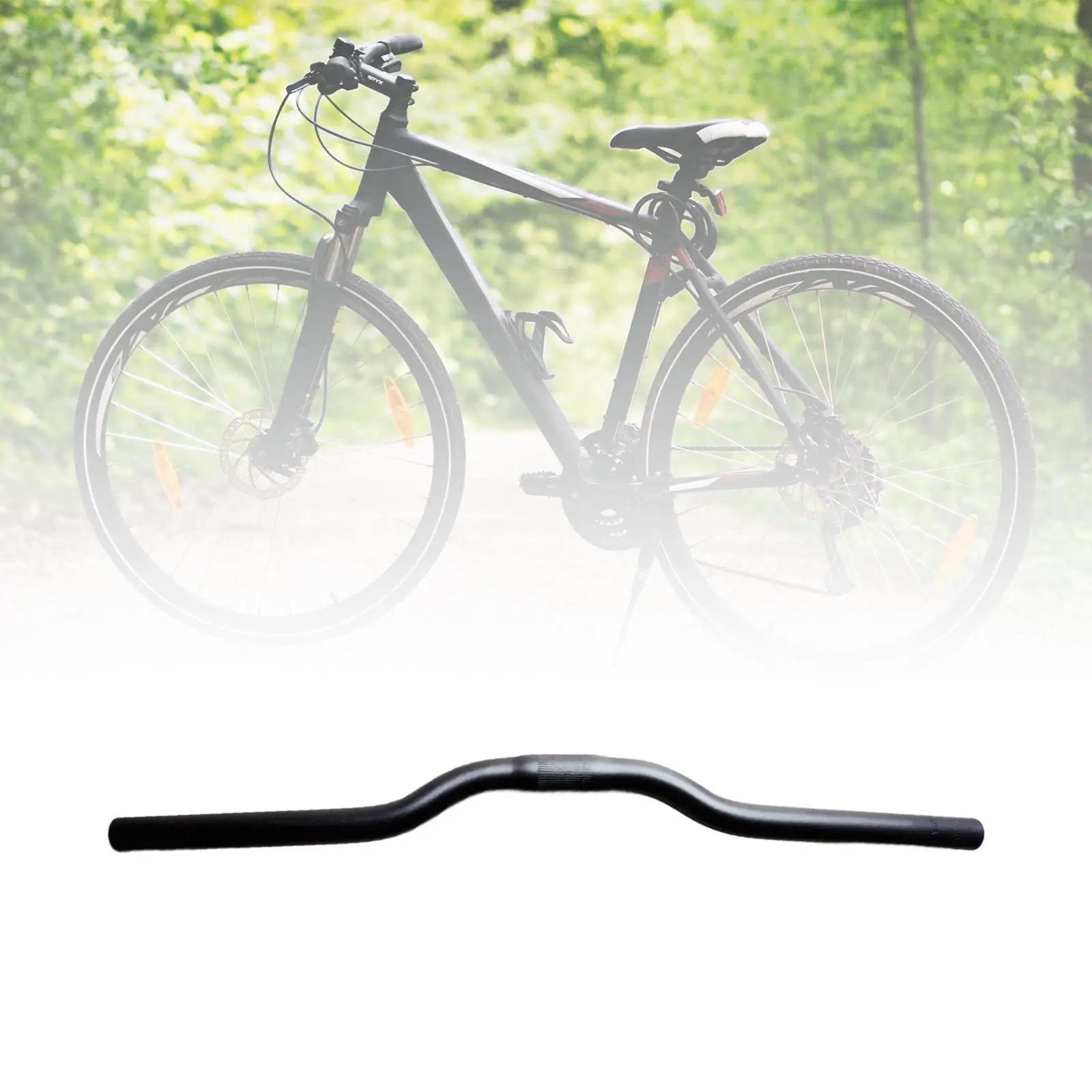 Bike-Handlebar-620mm-Length-Lightweight-Strong-Handle-Bar-Aluminum ...