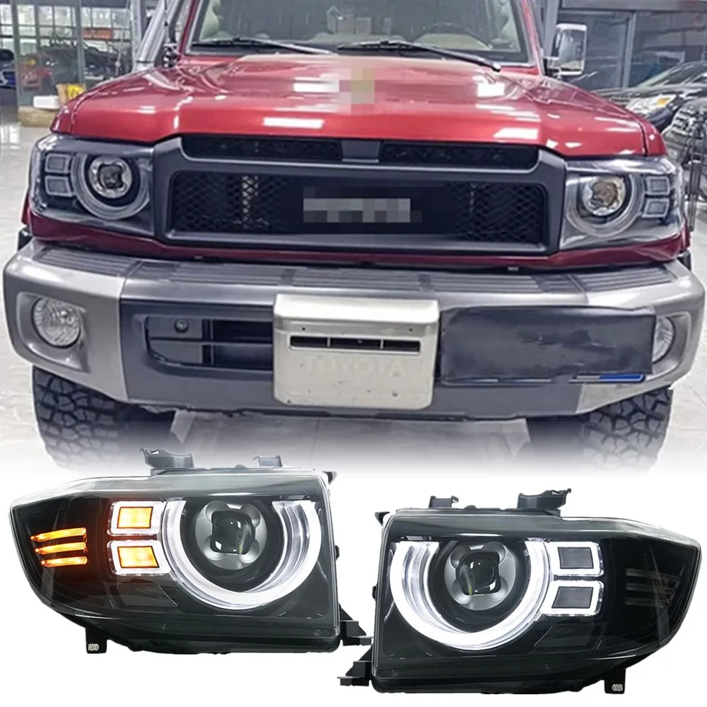 Car-Led-Front-Lights-For-Toyota-Land-Cruiser-Headlight-LC70-LC71-LC76 ...