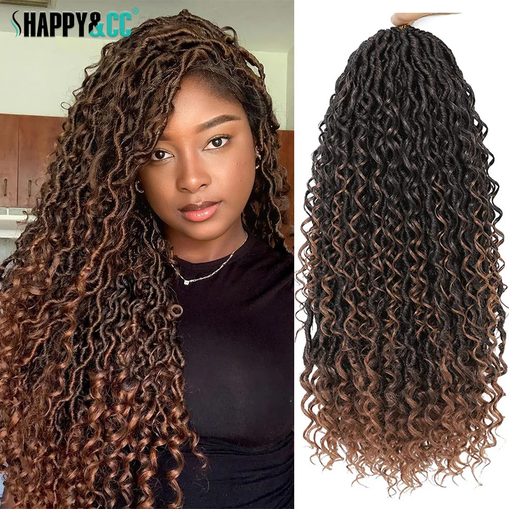 Ombre-Goddess-Locs-Crochet-Hair-Curly-Ends-Synthetic-Faux-Locs-Braids ...