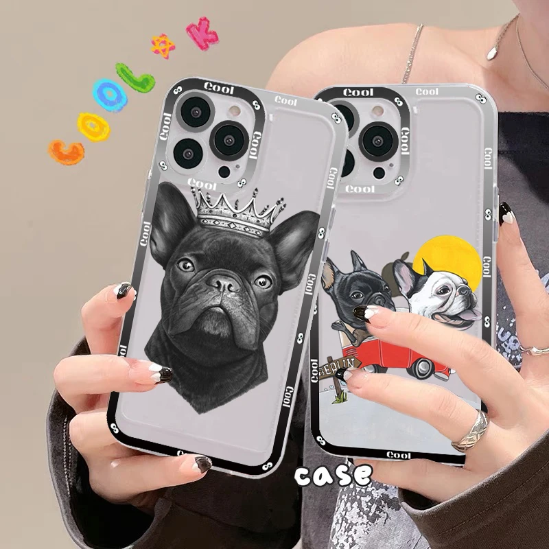 Pug-Dog-French-Bulldog-Phone-Case-for-iPhone-11-12-13-Mini-Pro-Max-14 ...