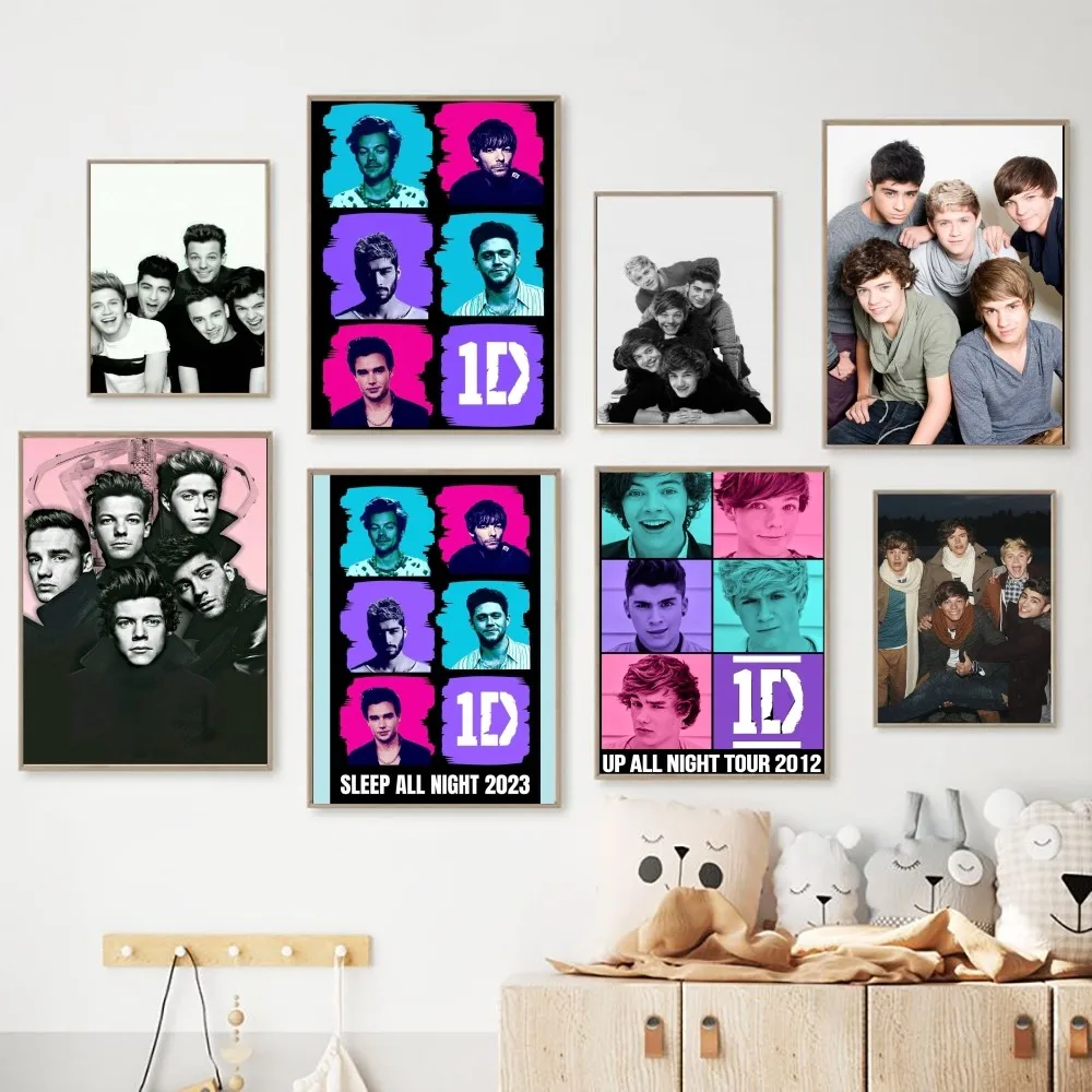 One-D-Directions-Poster-No-Framed-Poster-Kraft-Club-Bar-Paper-Vintage ...