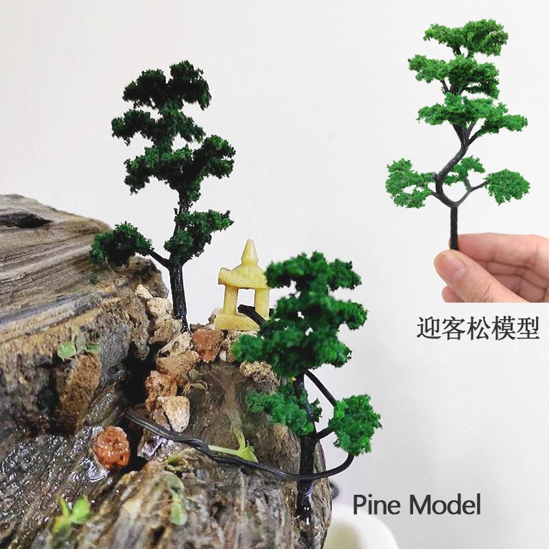 10pcs HO Scale Model Pine Trees Cedar Landscape Train Railway Layout Dioramas Christmas Diy Sand ...