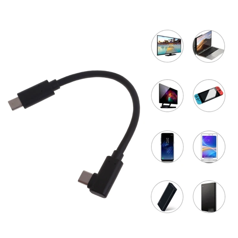 15/30cm 100W USB C to USB C Charger Cable USBC to USBC Data Cable Type ...
