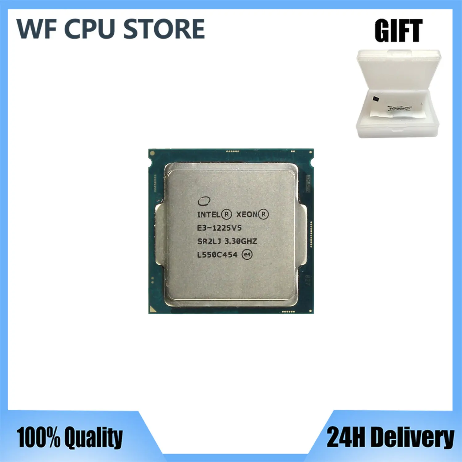 인텔 제온 E3 1225 V5, 3.3GHz, 8MB, 4 코어, LGA 1151 CPU 프로세서 E3 1225V5 ...