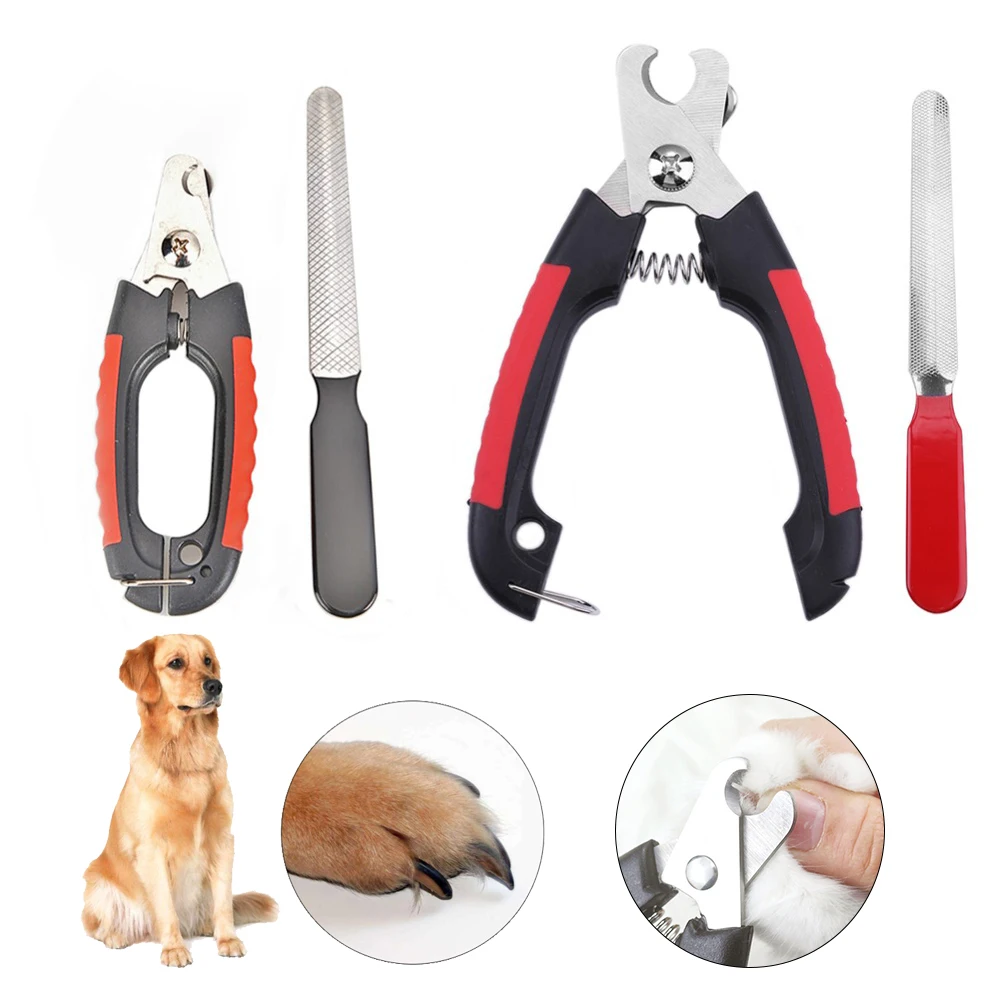 Pet-Cat-Dog-Nail-Clipper-Cutter-With-Sickle-Stainless-Steel-Grooming ...