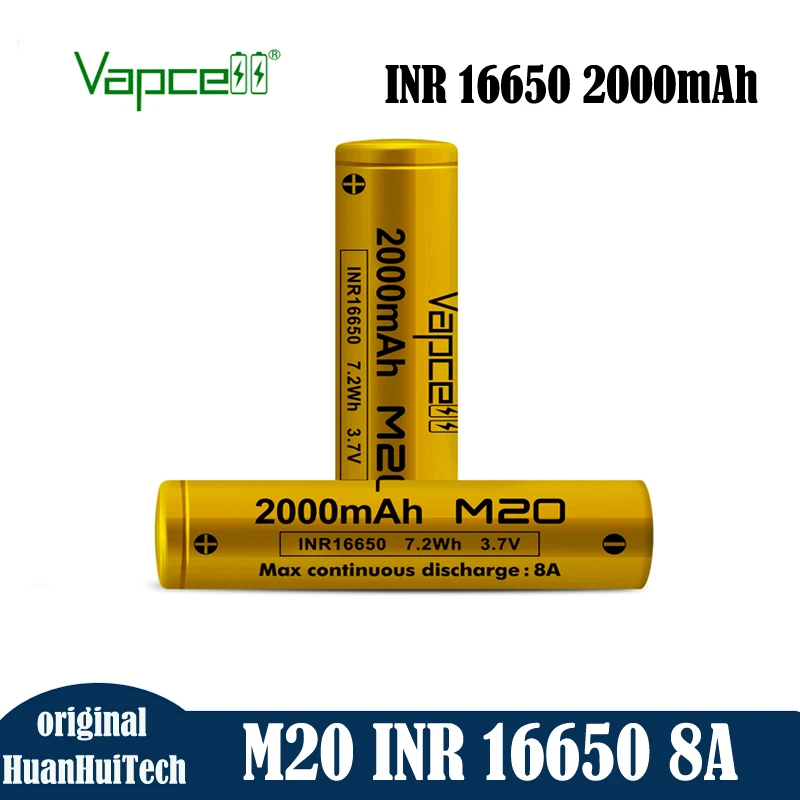 1-10pcs-Original-Vapcell-M20-INR-16650-3-7V-Lithium-ion-Batteries-16650 ...
