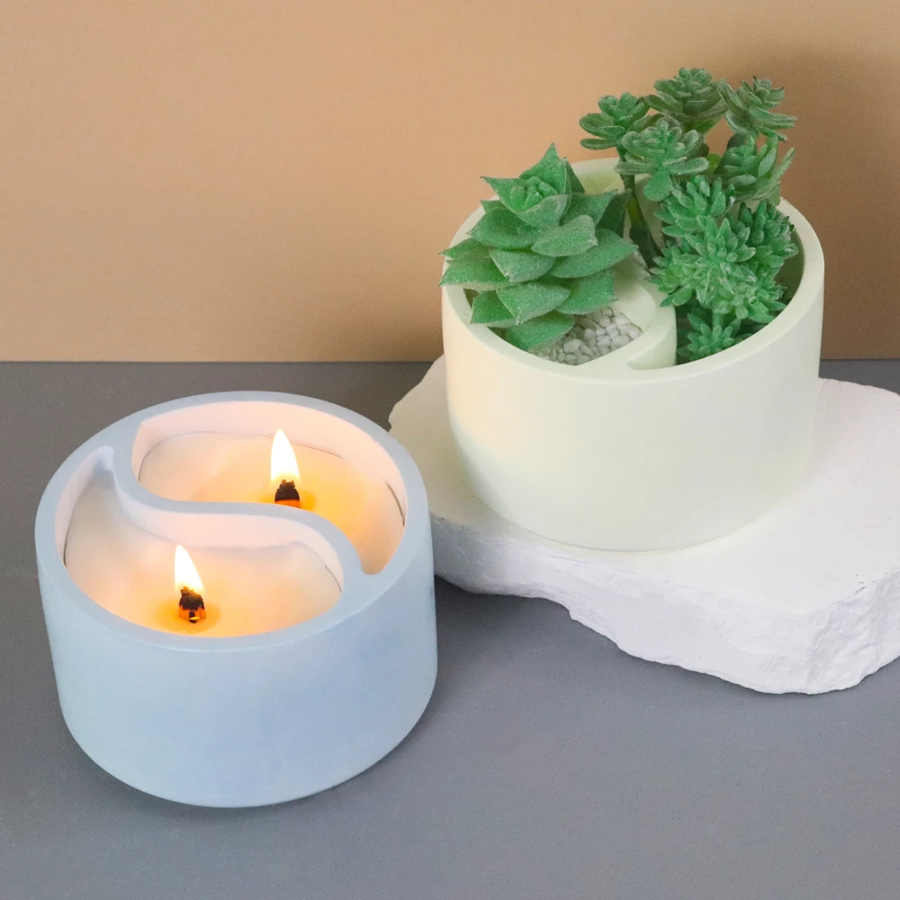 Molde-de-silicona-para-candelabro-de-Tai-Chi-caja-de-almacenamiento-de ...