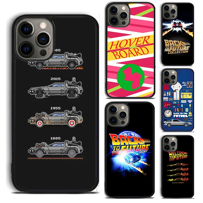 Retro Style Back to the Future Movie Phone Case Cover for iPhone 15 Pro ...