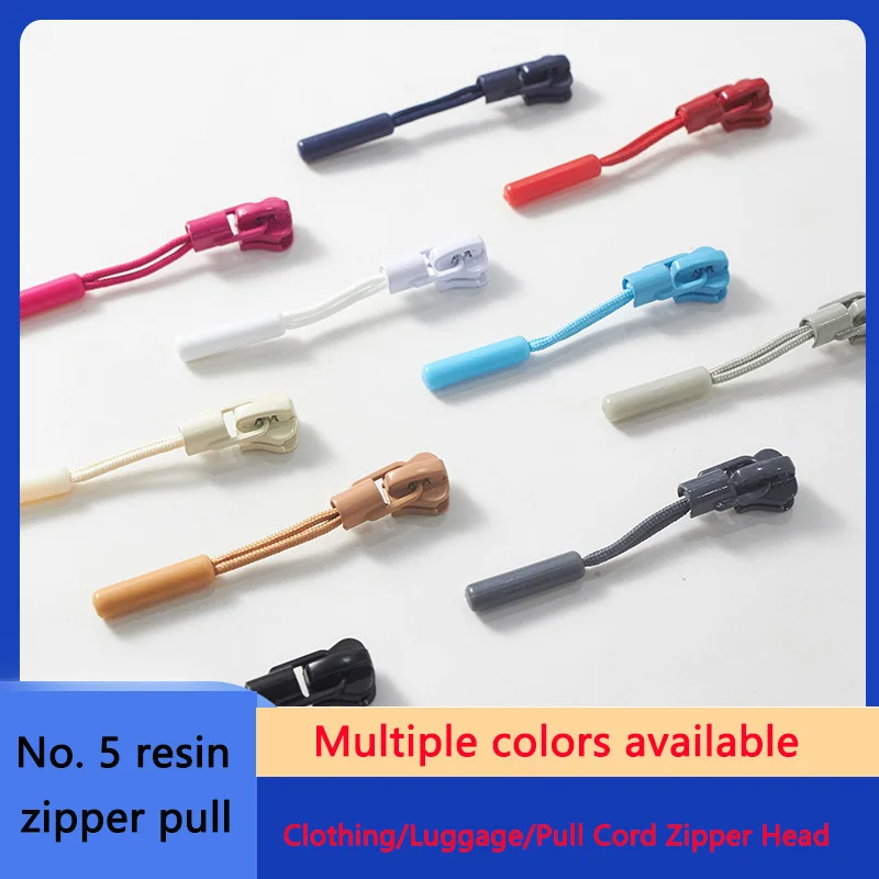5-10Pcs-Zipper-Resin-Slider-Puller-No-5-drawstring-zipper-Head-High-end ...