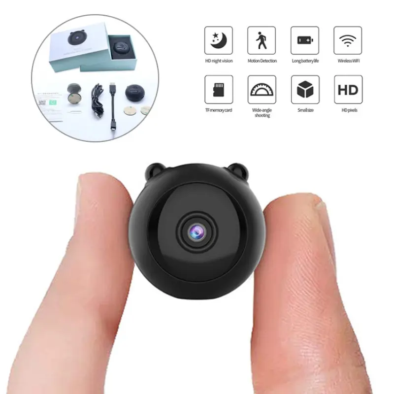 A12 Mini Camera Hd 4k Sensor Night Vision Camcorder Wireless Wifi Panda ...