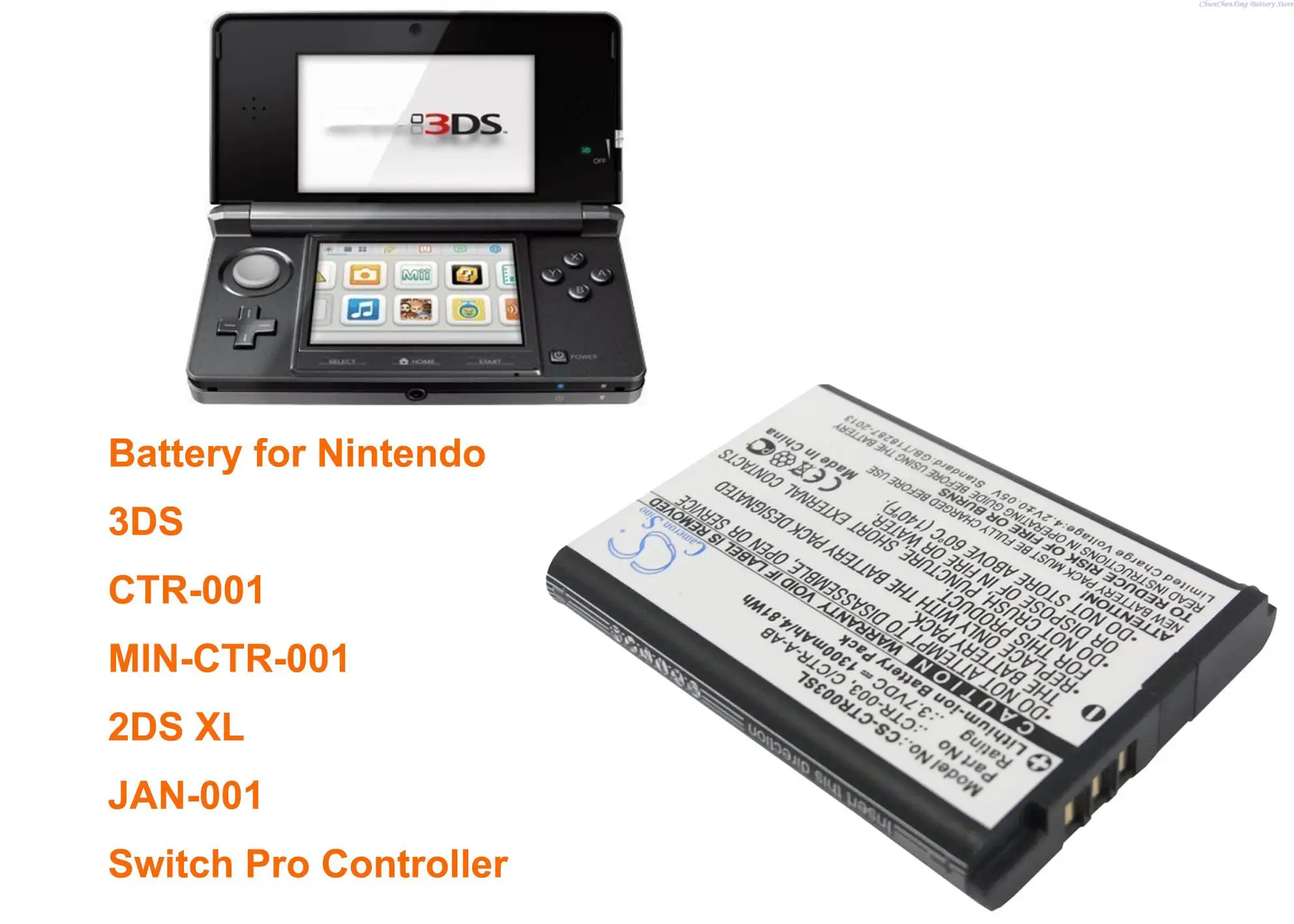 Cameron-Sino-1300mAh-Battery-CTR-003-for-Nintendo-2DS-XL-3DS-CTR-001 ...