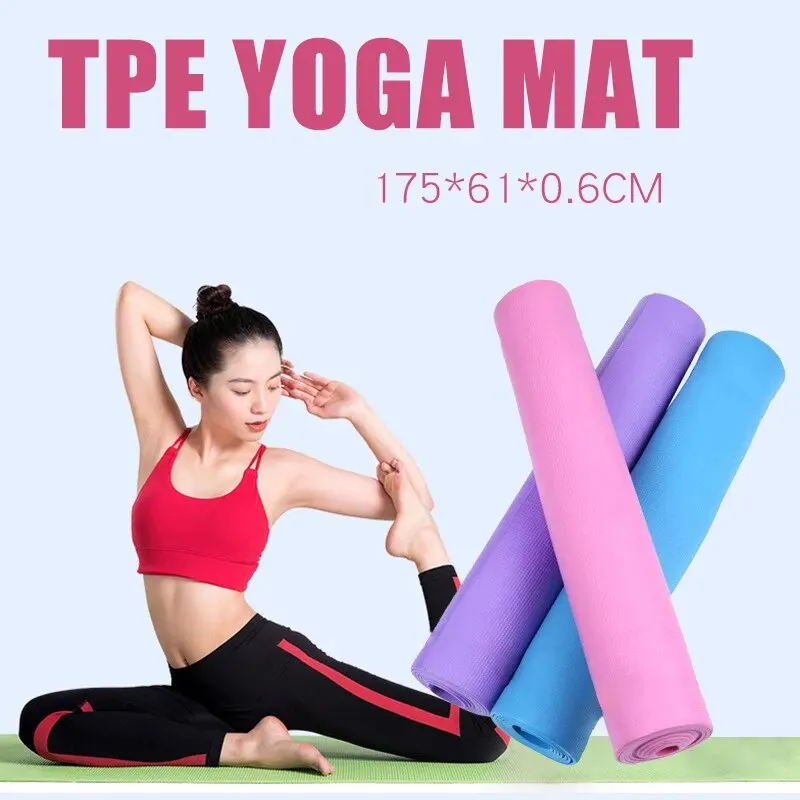 TPE-Thick-Yoga-Mat-1-4inch-Extra-Thick-Exercise-Mat-Non-Slip-Home ...