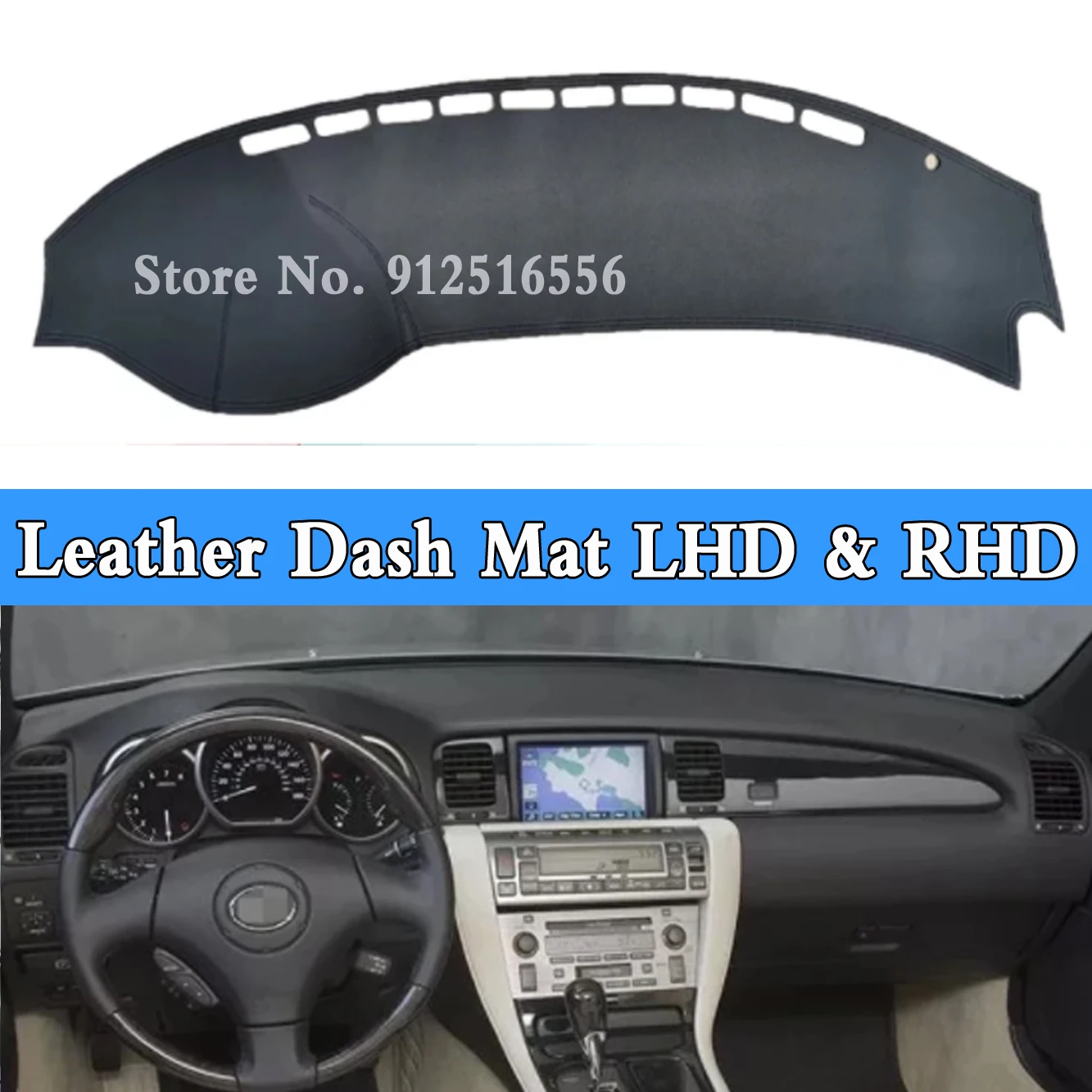 Car-Accessories-Leather-Dashmat-Dash-Mat-Pad-Dashboard-Cover-Sunshade ...