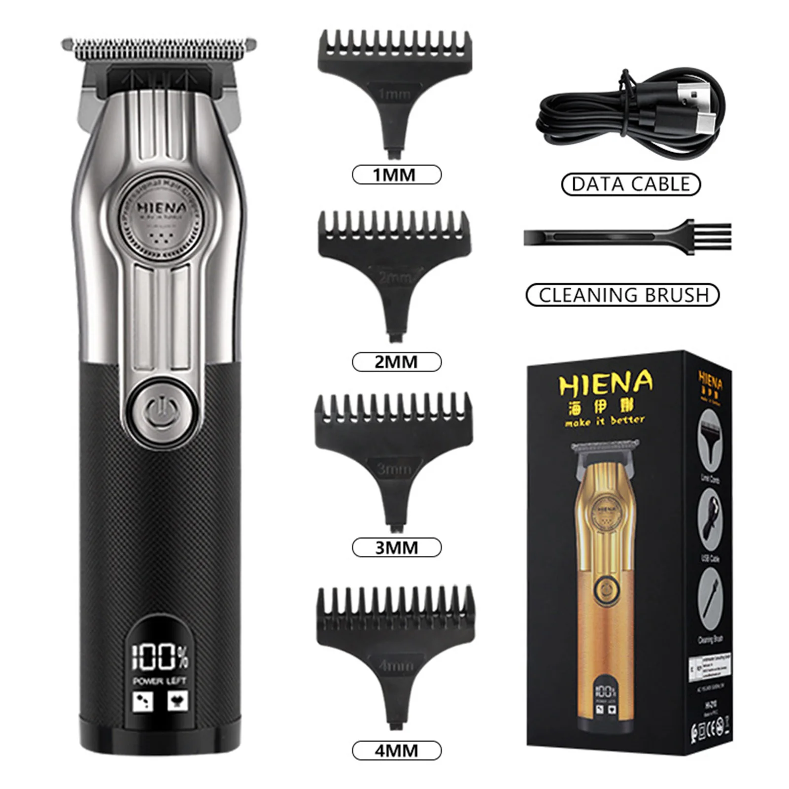 HIENA-Professional-barber-hair-clipper-Rechargeable-Electric-Hair ...