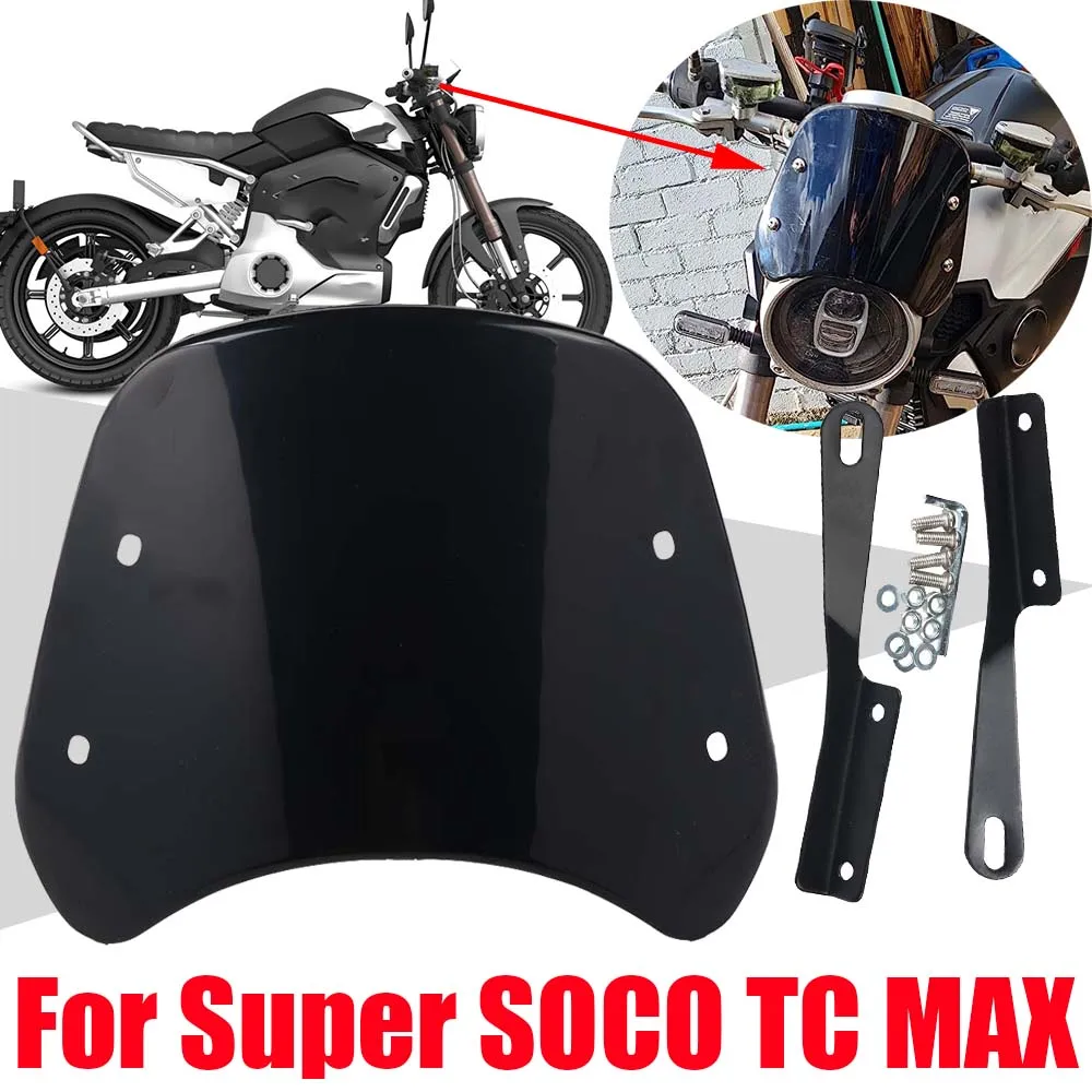 For-Super-SOCO-TC-MAX-TCMAX-Motorcycle-Accessories-Retro-Windscreen ...