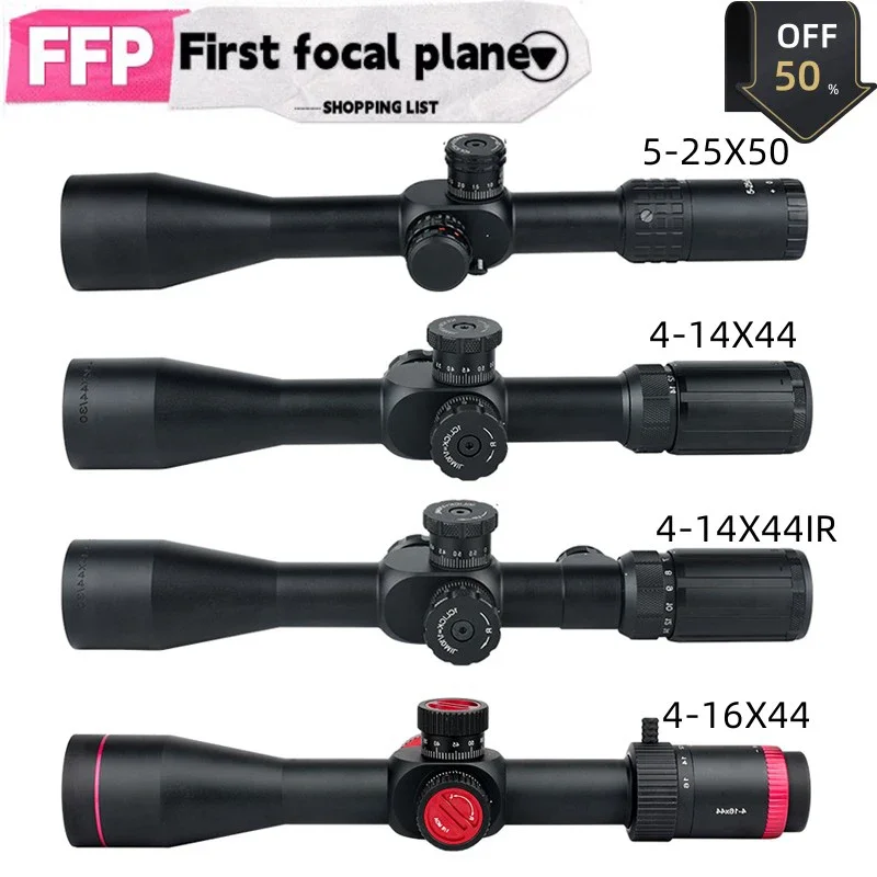 5-25x50-4-14X44IR-4-16x44-FFP-Hunting-Rifle-Scopes-High-quality-Red ...