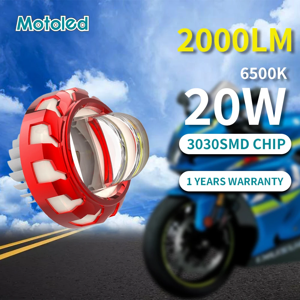 Motoled-Motorcycle-Light-Spotlight-LED-Headlight-LED12V-20W-Moto-Side ...