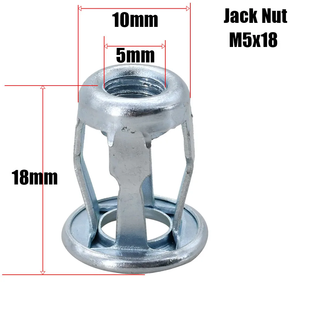 Generic Petal Shape Metal Rivet Nut Screw Bolt Set agon Screws Panel ...