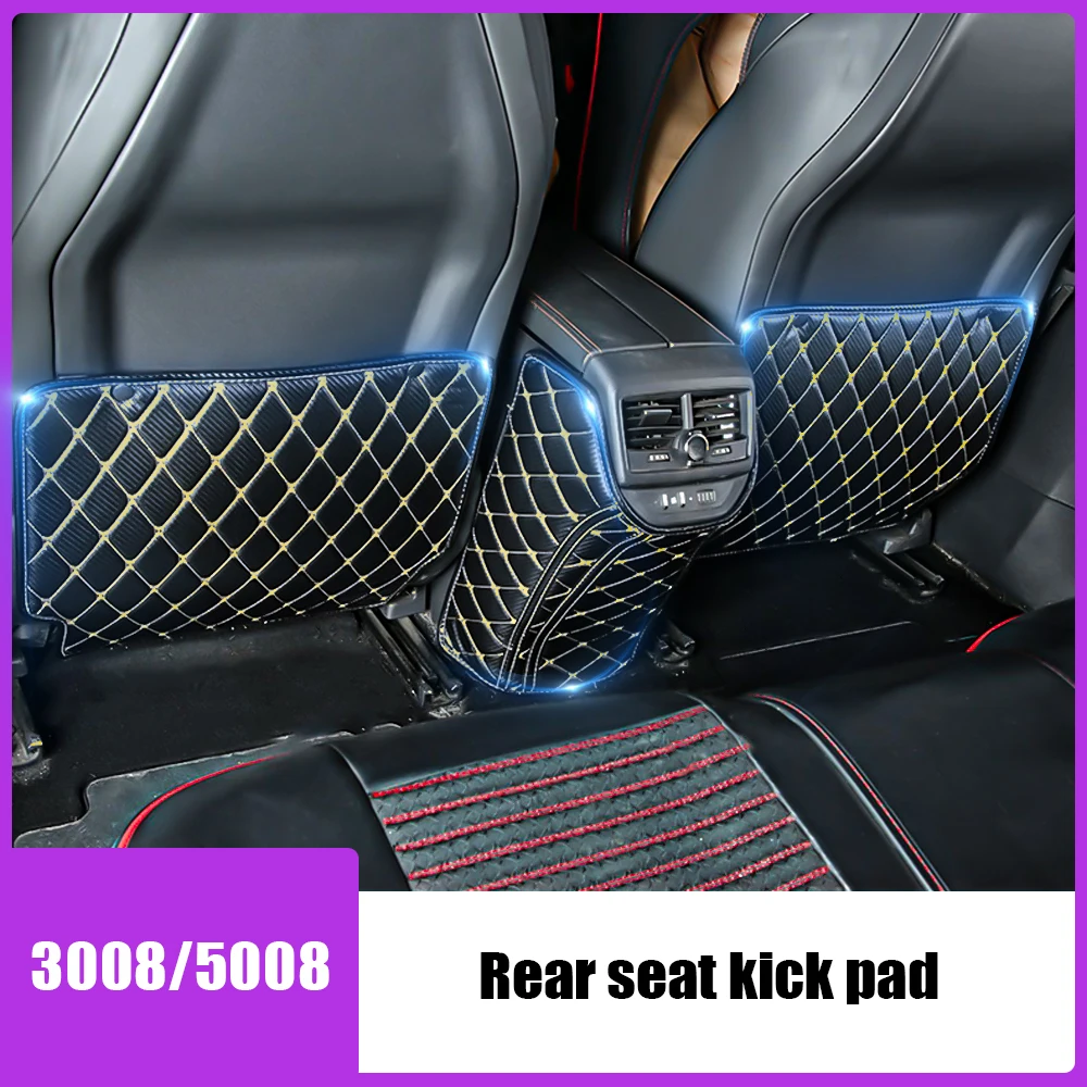 Tesla Seat Covers Model Y Rear Center Console Vent & Kick Panel Cover ...
