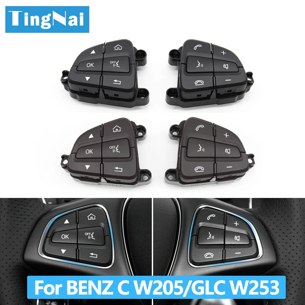 W205-W253-Car-Multi-function-Steering-Wheel-Control-Switch-Buttons-For ...