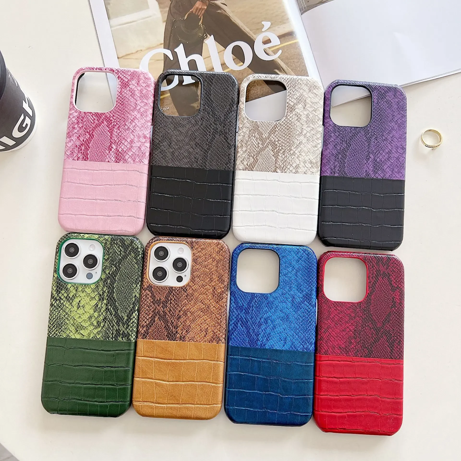 New-Model-Suitable-for-iphone-16-Python-Pattern-Splicing-Crocodile ...