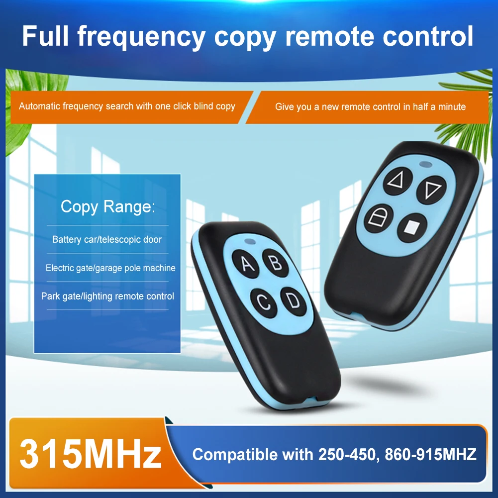 433-315MHz-Multi-Frequency-Cloning-Duplicator-4-Buttons-Auto-Copy-Remote-Control-Electric-Garage ...