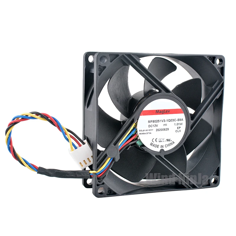 MF80251V3-1Q03C-S9A-8cm-80mm-fan-80x80x25mm-DC12V-1-01W-4-pin-2600rpm ...