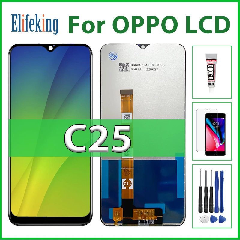 100% Tested For OPPO Realme C25 LCD Display Touch Screen Assembly ...