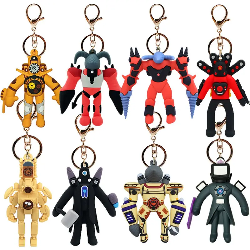 1-5pcs-Titan-Speakman-Keychain-titan-Cameraman-Tv-Man-titan-Clock-Man ...