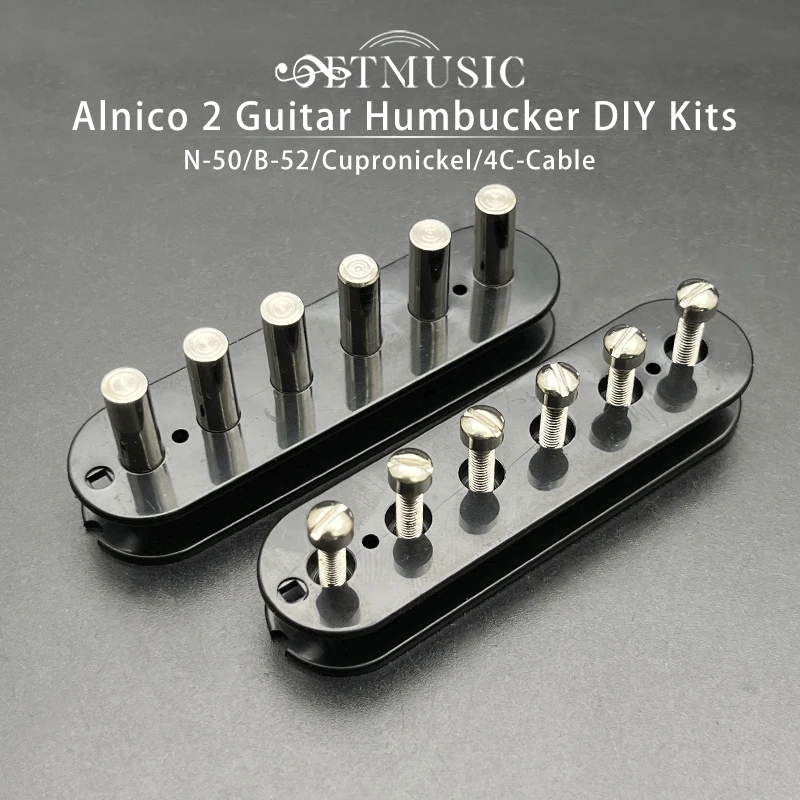 [Pickup DIY Kits] Alnico 2 Humbucker Pickup Kits-Cupronickel Baseplate ...