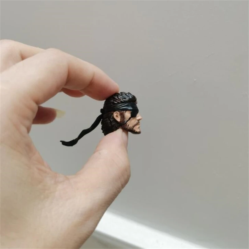Painted 1/12 Scale Metal Gear Solid Snake Head Sculpt Fit 6" Ml Figure ...