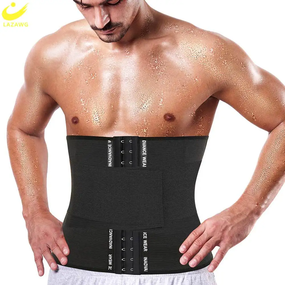 Lazawg Waist Trainer For Men Weight Loss Waist Cincher Slimming Belt ...