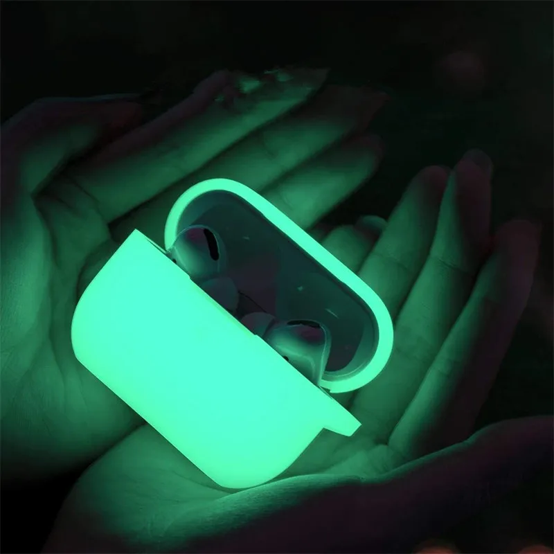 Night Light Luminous Silicone Earphone Case for Apple Airpods 3 2 1 Pro ...