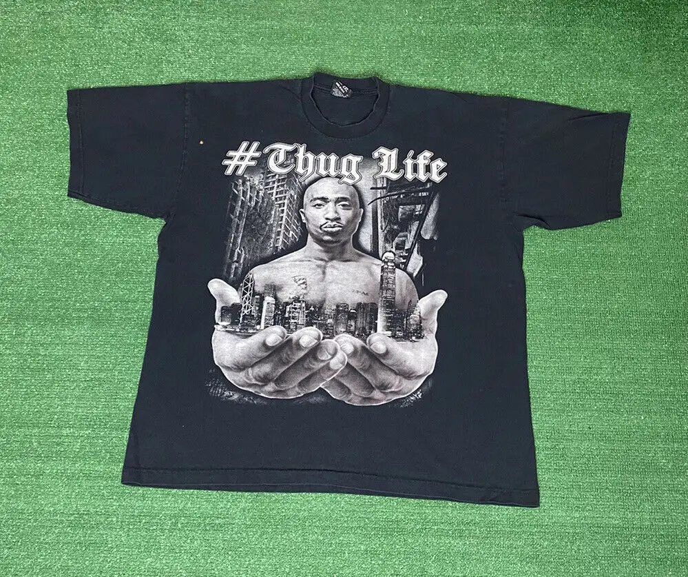 Vintage-90s-Tupac-Shakur-2pac-Shirt-Size-2XL-Pro-Tag-Thug-Life-Bootleg ...