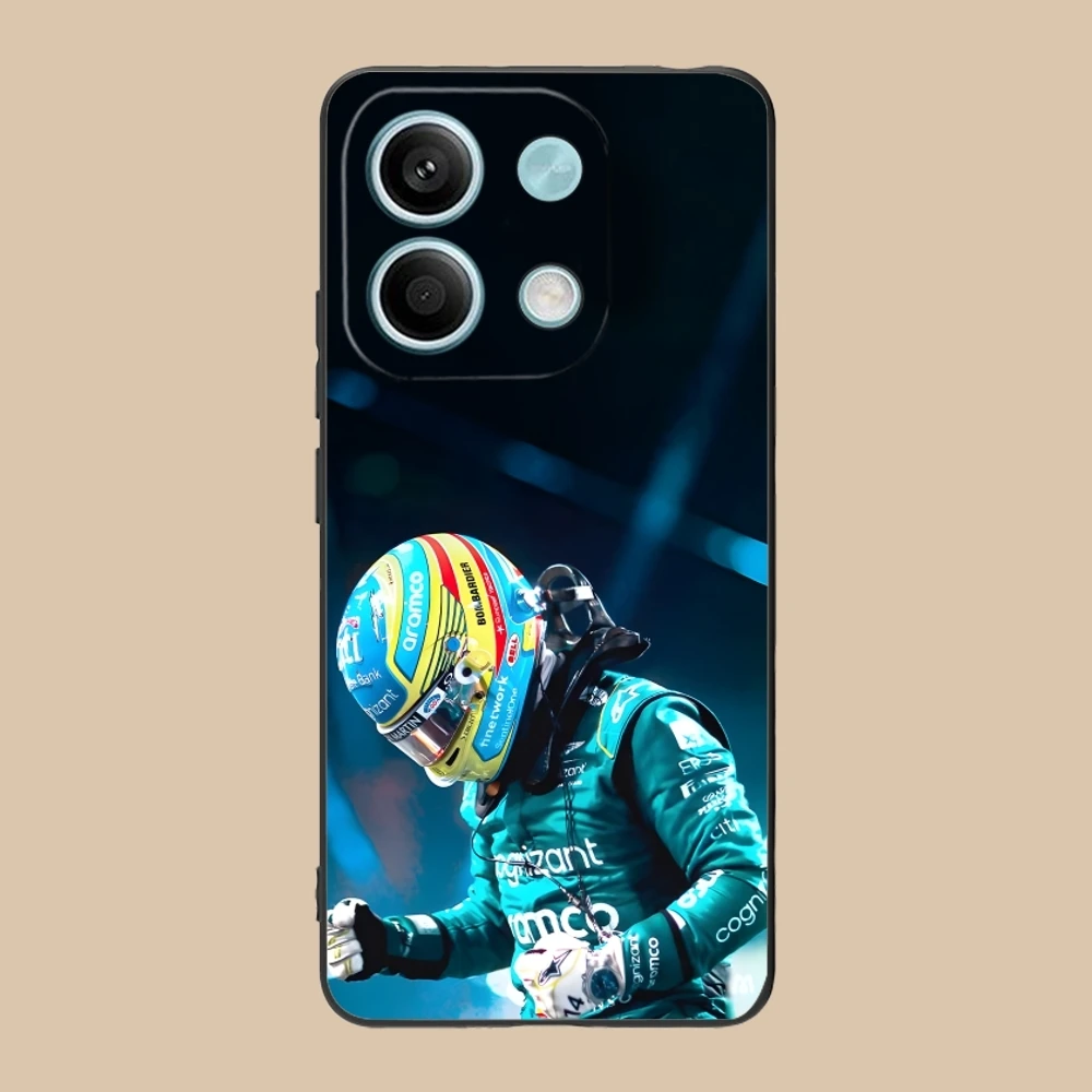Fernando Alonso Racing Inspired Black Phone Case Cover for Redmi Note9 (Z4)