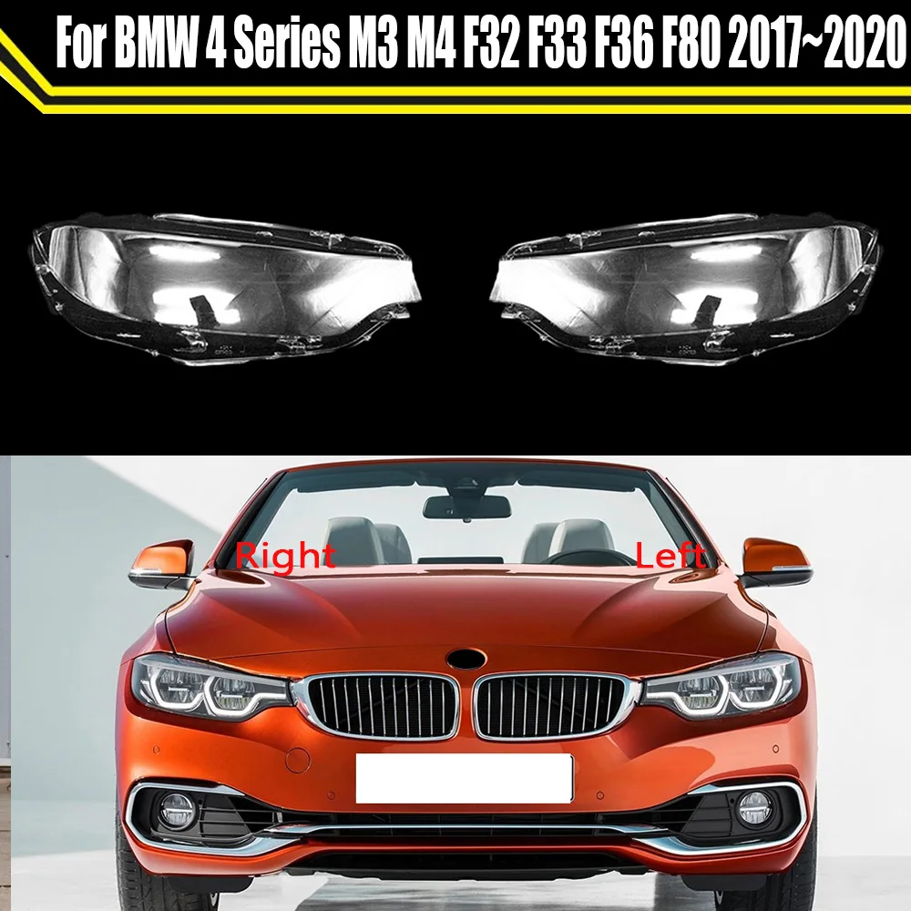 Headlamp Caps For BMW 4 Series M3 M4 F32 F33 F36 F80 2017~2020 Car ...