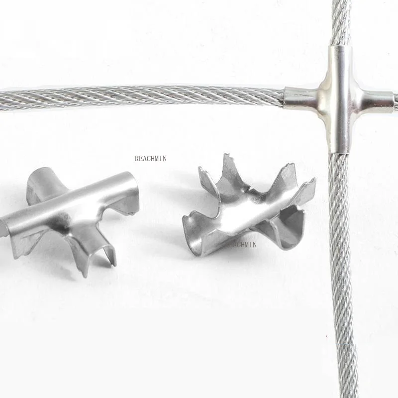 200PCS-304-Stainless-Steel-Cross-Clips-Stealth-Security-Network-Cross ...