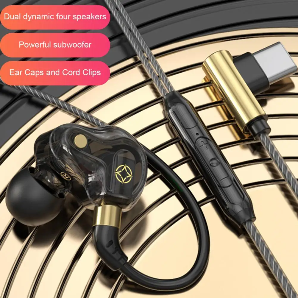 3.5mm/Type-C Earphone In-ear Headphone High-quality Earbud Wired ...