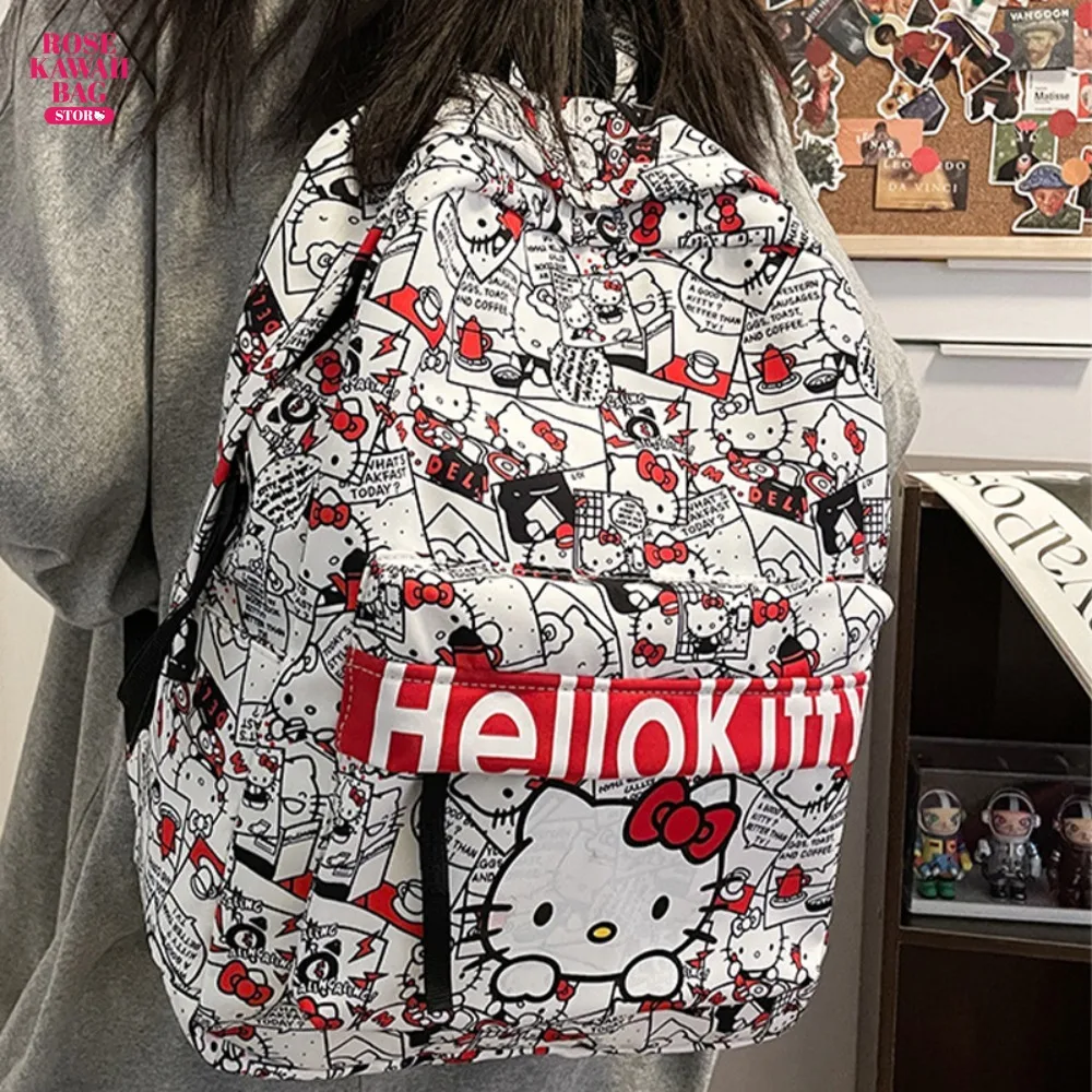 Hello-Kitty-Backpack-Cartoon-Canvas-Versatile-Crossbody-Bag-High ...