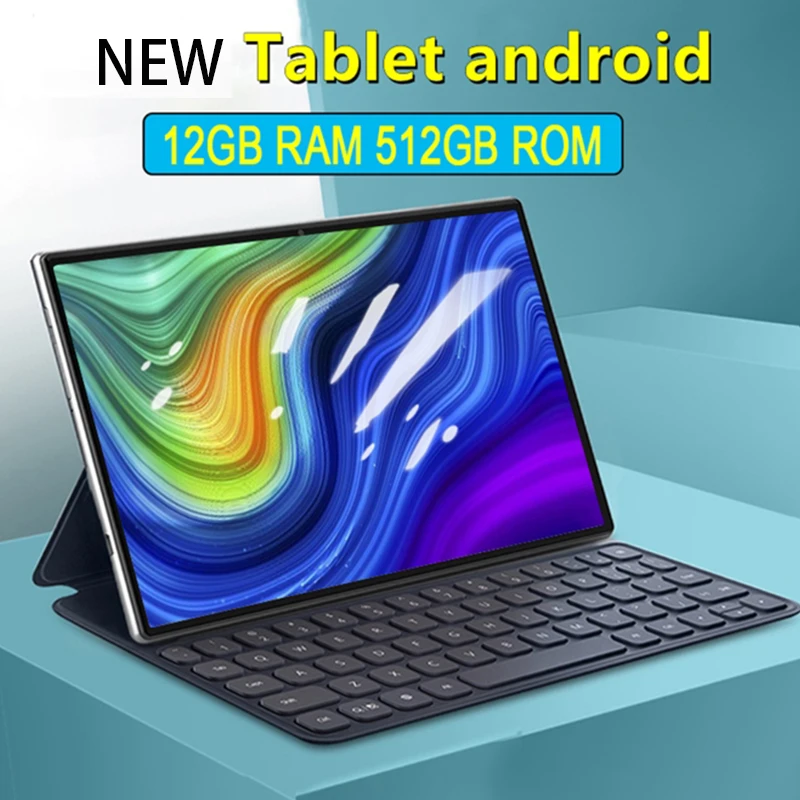 Novo tablet android 11 snapdragon 860 10 núcleo 12gb ram + 512gb rom 5g ...