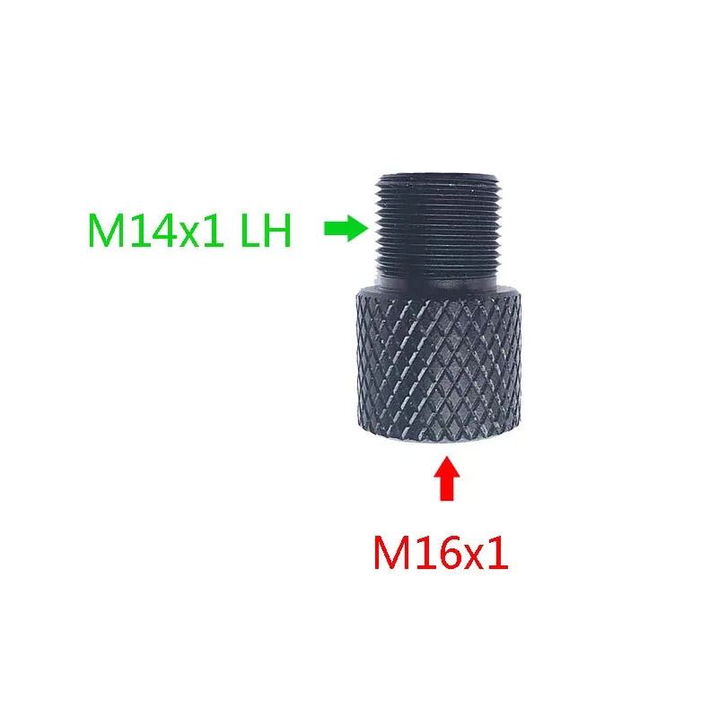 Thread Adapter Female M16x1 RH (CW) to Male M14x1 LH (CCW) Adapter Accessories