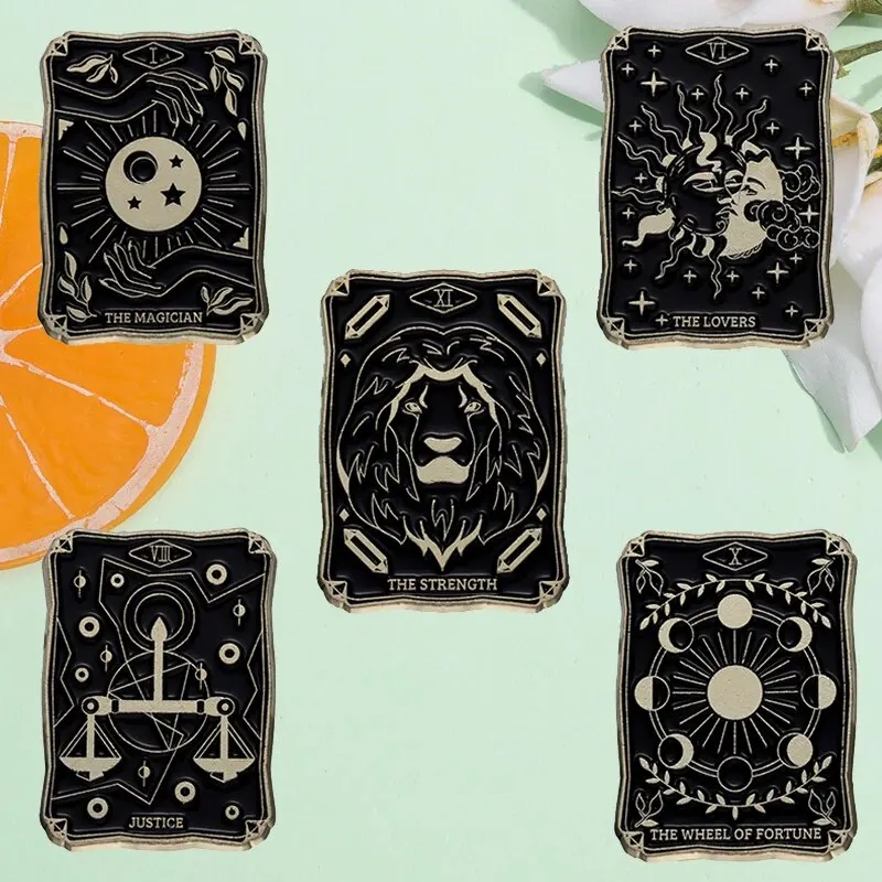 5pcs-Creative-Geometry-New-Product-Tarot-Brand-Brooch-Bow-and-Arrow ...