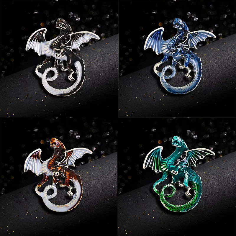 Vintage-Animal-Dragon-Brooch-Pin-for-Men-Metal-Enamel-Wings-Men-s-Suit ...