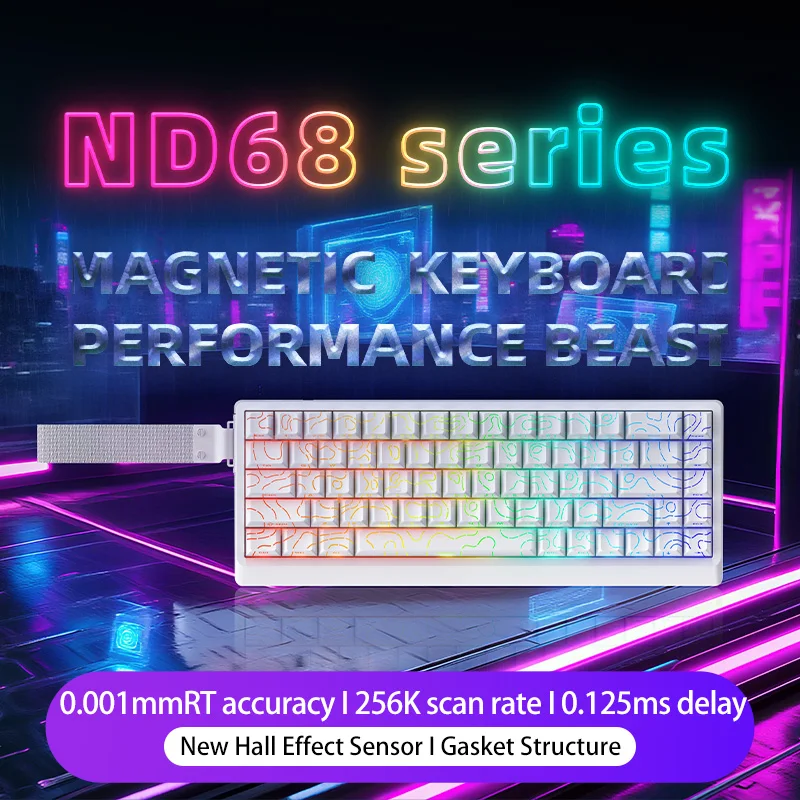 Irok nd63 max/ultra/nd68 pro 0.001mm rápido trigg 8000hz socd/rs ...