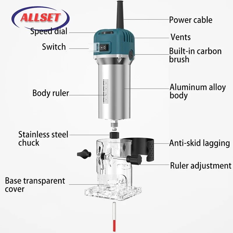 Six-speed-Speed-Regulation-30000rpm-6-35mm-Electric-Trimmer-110V-220V ...