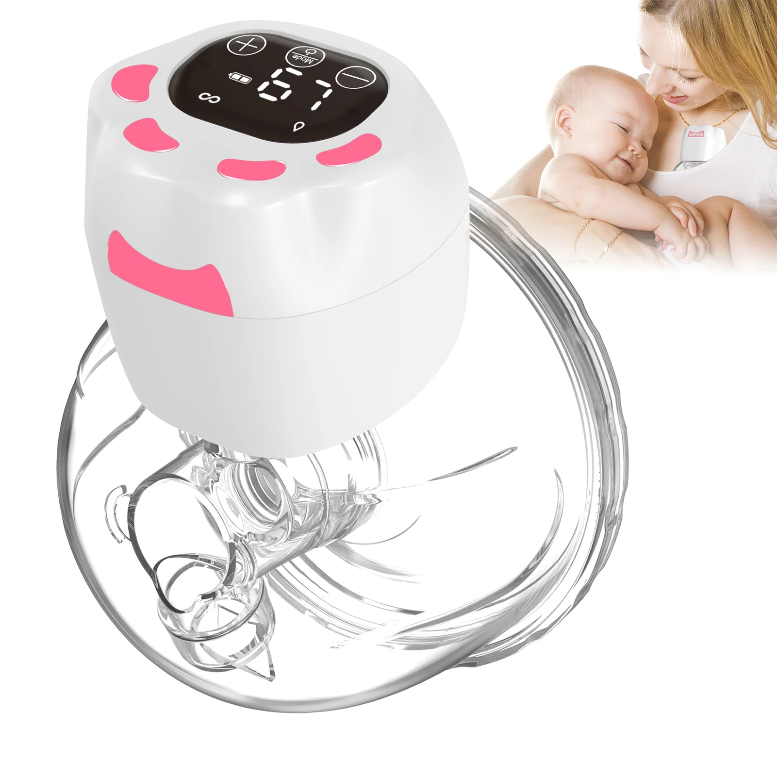 Tire lait électrique portable mains libres, tire lait silencieux ...